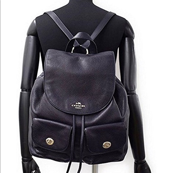 Coach | Bags | Coach Pebbled Leather Backpack | Poshmark